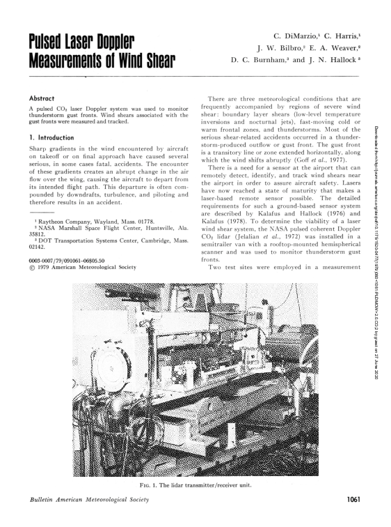 (PDF) Pulsed laser Doppler measurements of wind shear