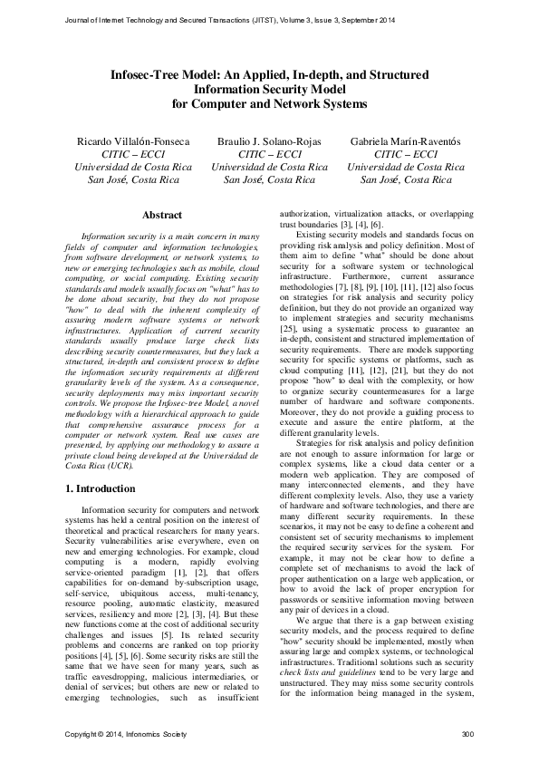 (PDF) Infosec-Tree Model: An Applied, In-depth, and Structured ...