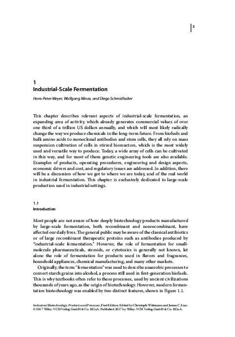 (PDF) Industrial-Scale Fermentation