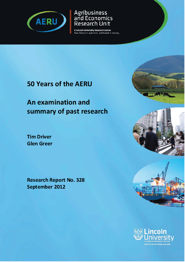(PDF) 50 years of the AERU : an examination and summary of past ...