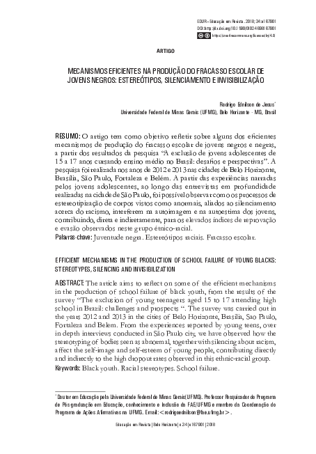(PDF) Efficient Mechanisms in the Production of School Failure of Young ...