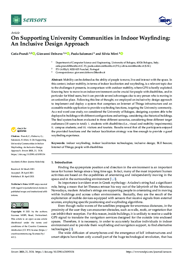 (PDF) On Supporting University Communities in Indoor Wayfinding: An ...