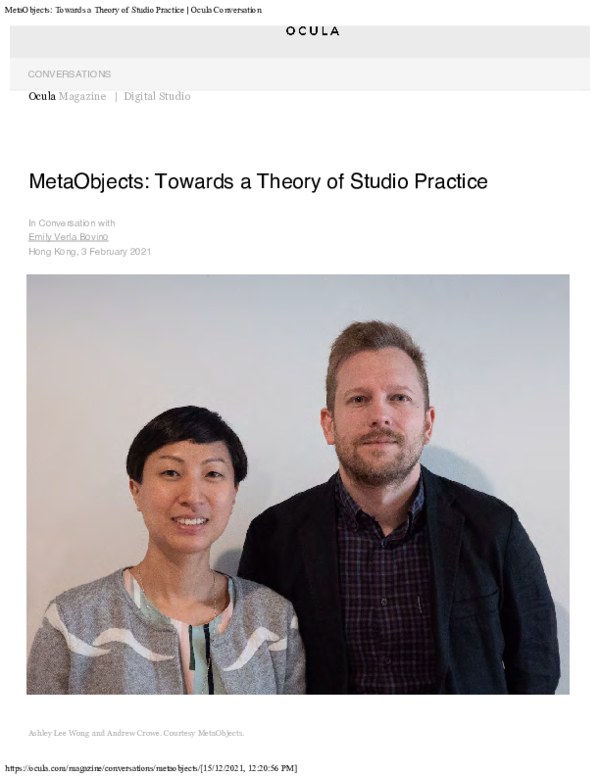 (PDF) Selected Published Conversations | Emily Verla Bovino - Academia.edu