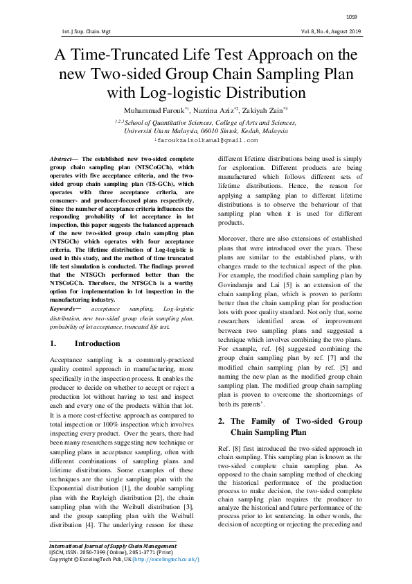 (PDF) A Time-Truncated Life Test Approach on the new Two-sided Group ...