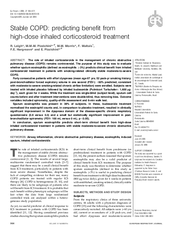 (PDF) Stable COPD: predicting benefit from high-dose inhaled ...