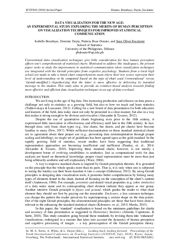 (PDF) Data Visualization for the New Age: An Experimental Study ...