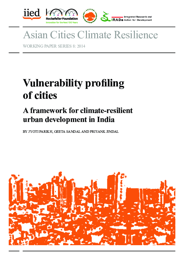 (PDF) A framework for climate-resilient urban development in India