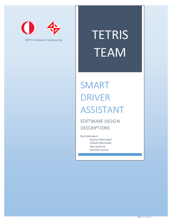 (PDF) Smart Driver Assistant