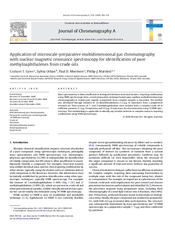 (PDF) Application of microscale-preparative multidimensional gas ...