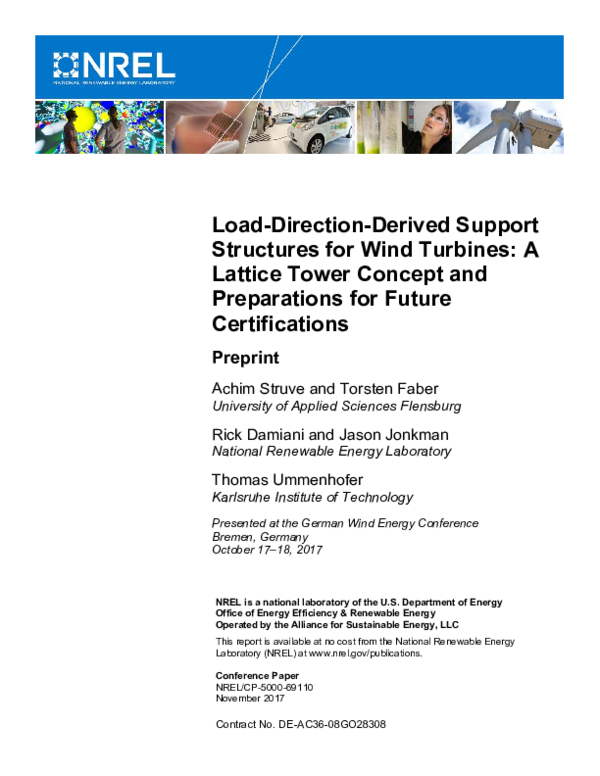 Load-Direction-Derived Support Structures for Wind Turbines : A Lattice ...