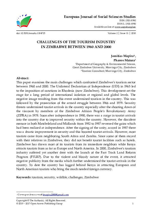 (PDF) Sugarcane Production Among A2 Farmers in the Hippo Valley Estates ...