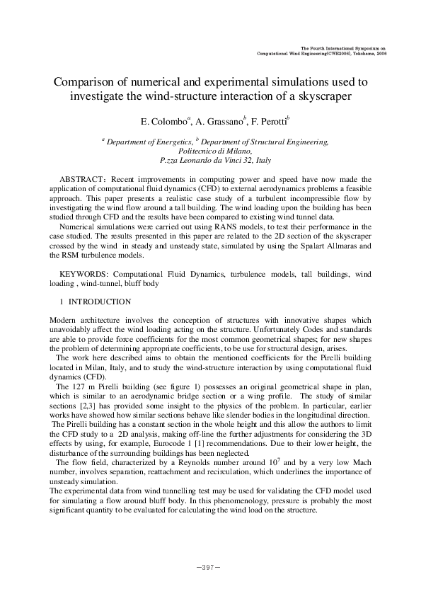 (PDF) Comparison of numerical and experimental simulations used to ...