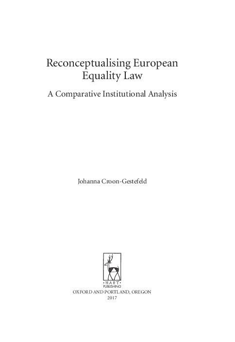 (PDF) Reconceptualising European Equality Law: A Comparative ...