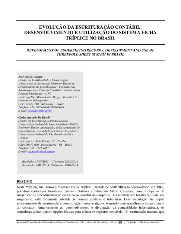 (PDF) A Automatização Da Escrituração Contábil No Brasil ...
