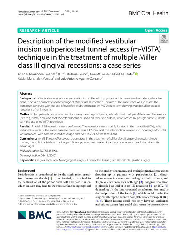 (PDF) Description of the modified vestibular incision subperiosteal ...