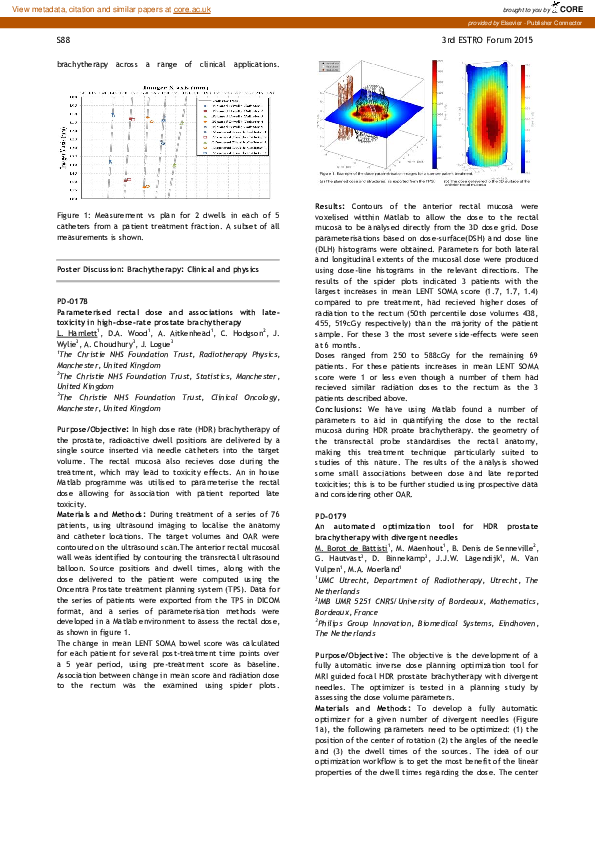 (PDF) PD-0179: An automated optimization tool for HDR prostate ...