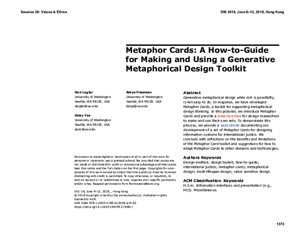 (PDF) Metaphor Cards