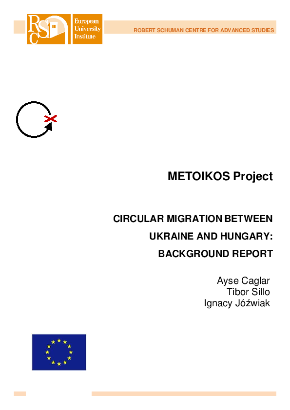 (PDF) Circular Migration between Ukraine and Hungary: Background Report