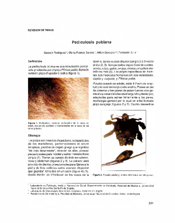 (PDF) Pediculosis pubiana
