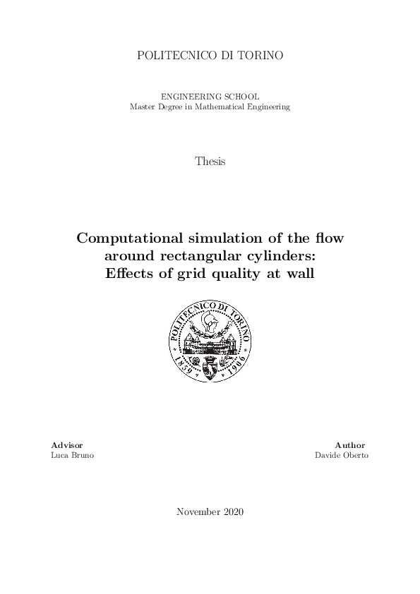 Pdf Computational Simulation Of The Flow Around Rectangular Cylinders