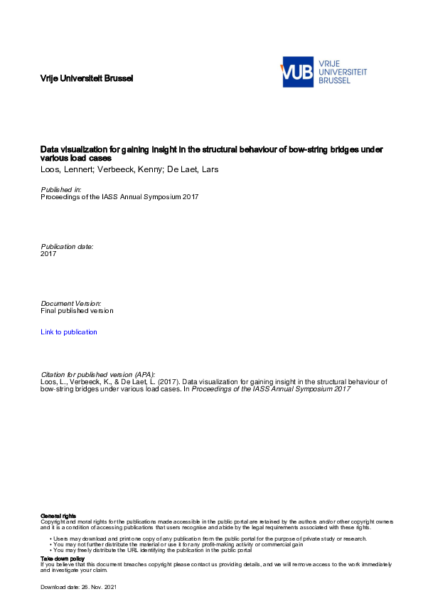 (PDF) Brussel Data visualization for gaining insight in the structural ...
