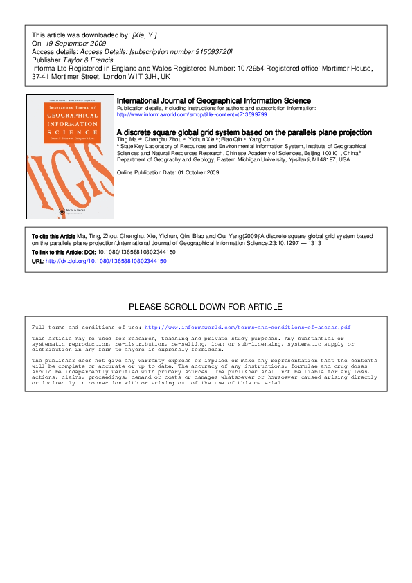 (PDF) The rHEALPix Discrete Global Grid System | Michael Speth ...