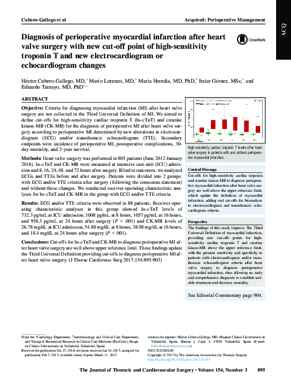 (PDF) [Diagnosis of perioperative myocardial infarction within the ...