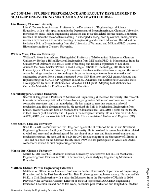 (PDF) Student performance and faculty development in Scale-Up ...