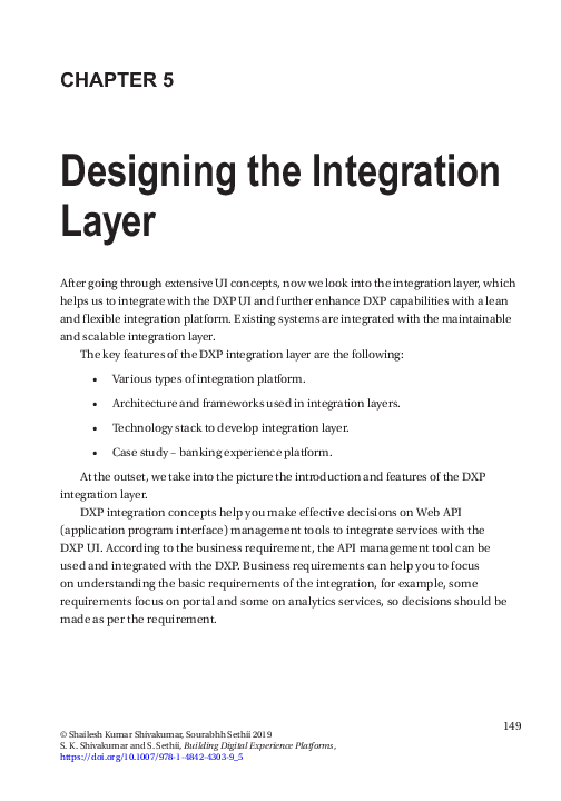 (PDF) Designing the Integration Layer