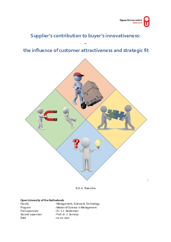(PDF) Supplier Contribution to Buyer Innovativeness: The Influence of ...