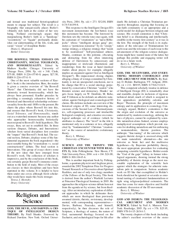 (PDF) God, the multiverse, and everything: modern cosmology and the ...