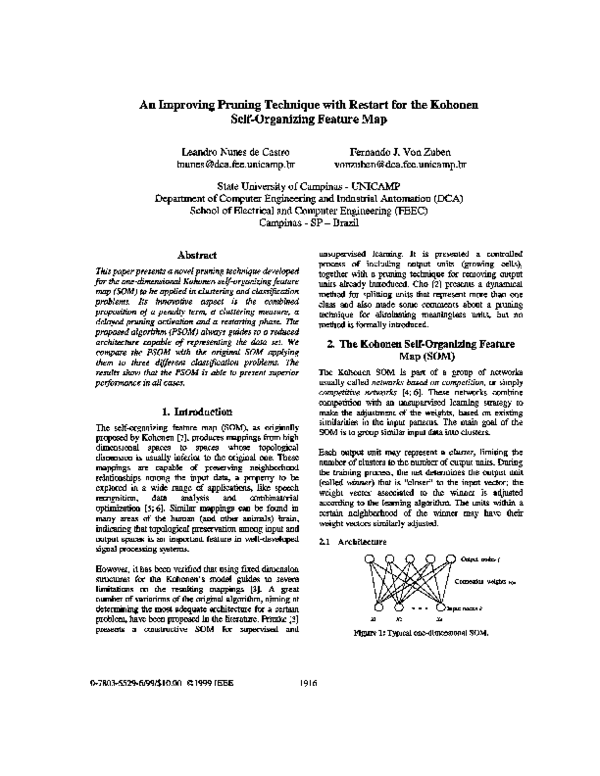 (PDF) An improving pruning technique with restart for the Kohonen self-organizing feature map ...