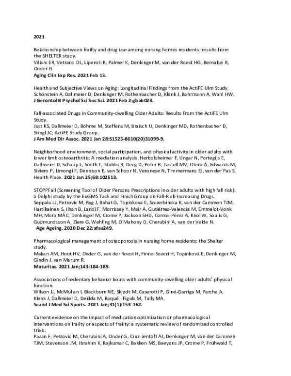 (PDF) Current evidence on the impact of medication optimization or ...