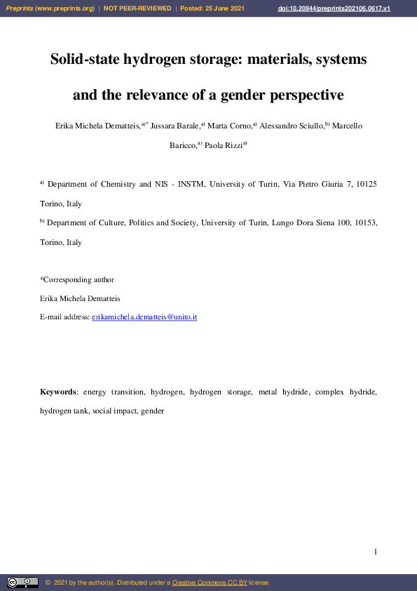 (PDF) Solid-State Hydrogen Storage: Materials, Systems and the ...
