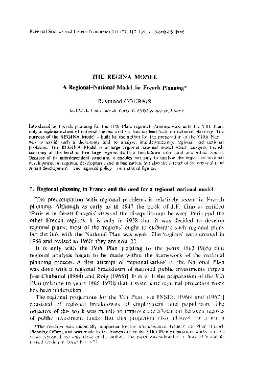 (PDF) The Regina Model