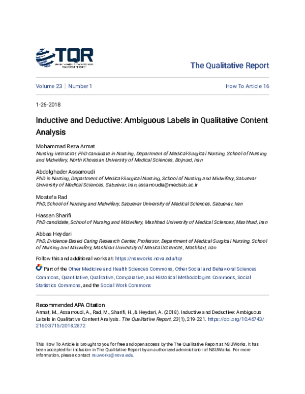 (PDF) Inductive and Deductive: Ambiguous Labels in Qualitative Content ...