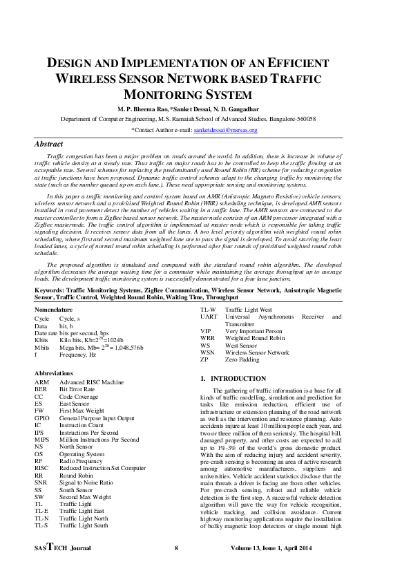 Pdf Design And Implementation Of An Efficient Wireless Sensor Network