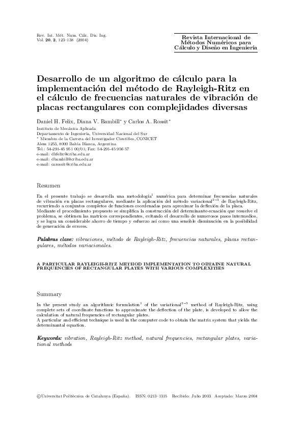 (PDF) Desarrollo de un algoritmo de cálculo para la implementación del ...