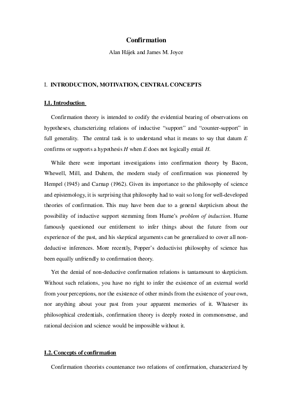 (PDF) Confirmation