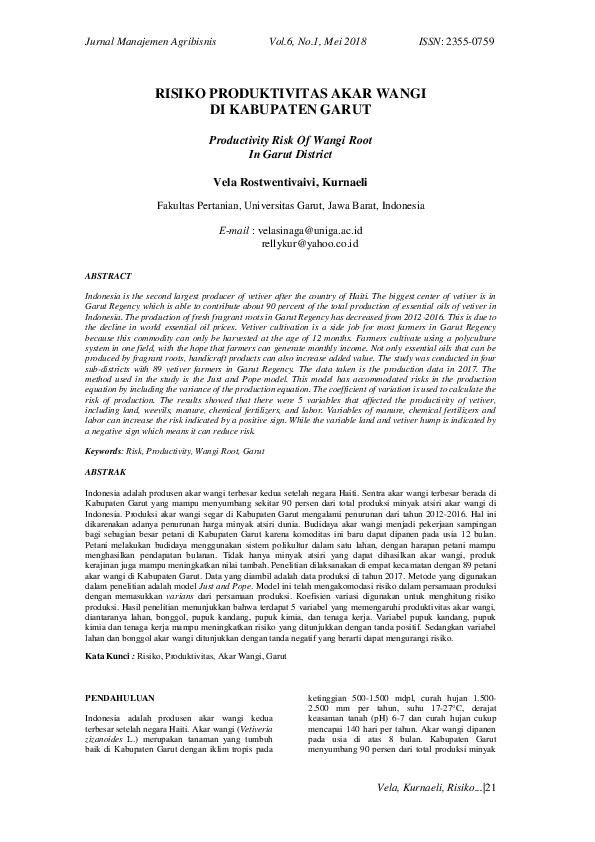 (PDF) Pengembangan Agrowisata Berbasis Masyarakat DI Kelurahan Rurukan ...