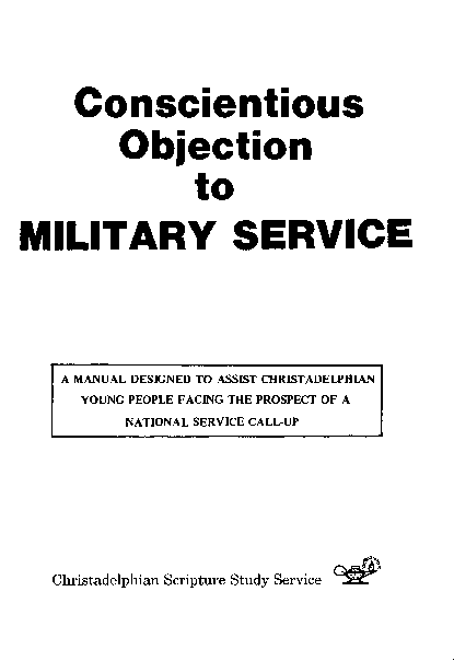 (PDF) Conscientious Objection to Military Service | Willy Fautre ...