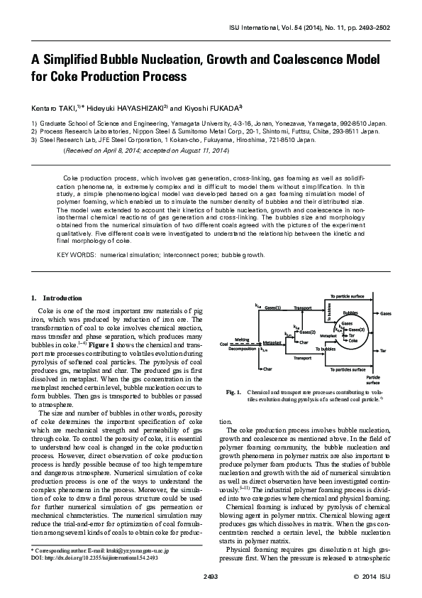 (PDF) A Simplified Bubble Nucleation, Growth and Coalescence Model for ...