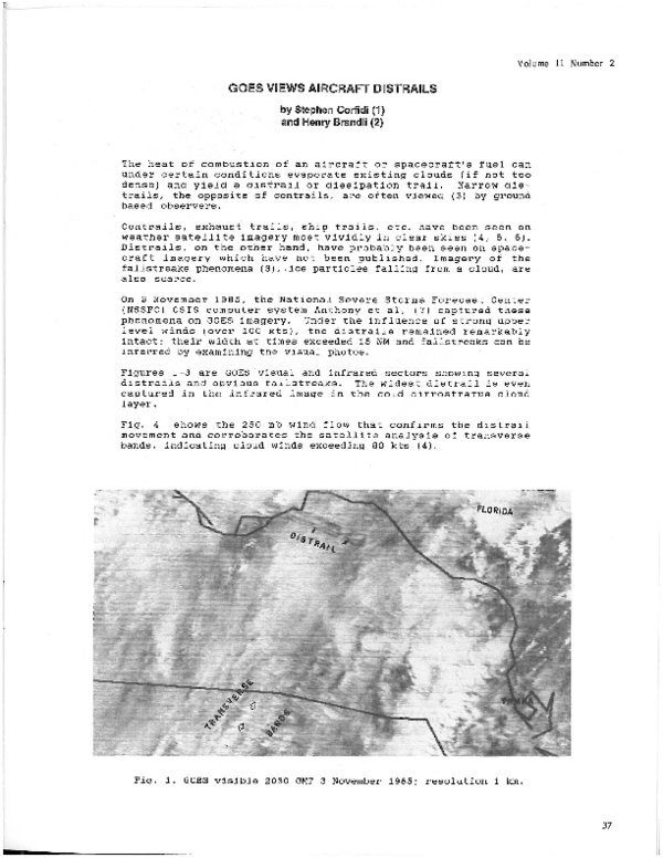 (PDF) Goes Views Aircraft Distrails