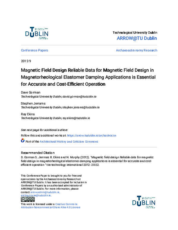 (PDF) Magnetic Field Design Reliable Data for Magnetic Field Design in ...