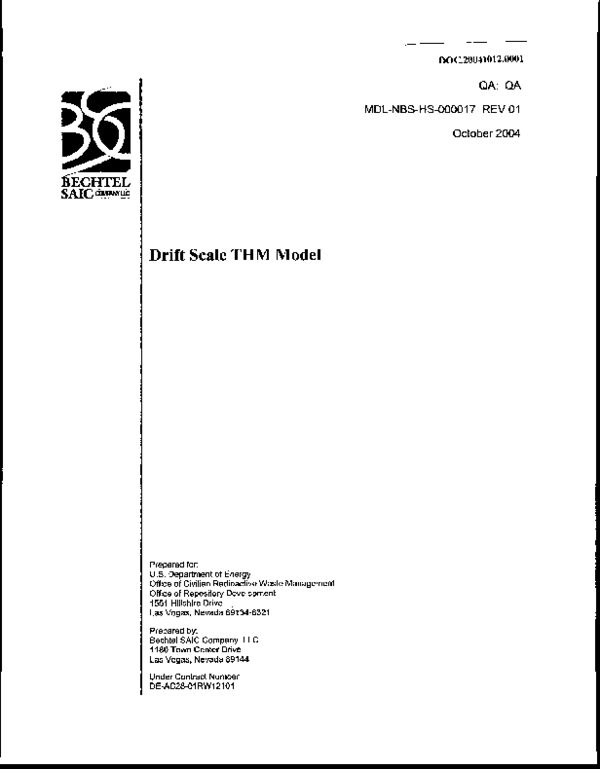 (PDF) Drift Scale THM Model