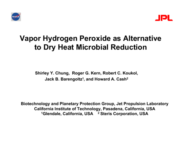 (PDF) Vapor hydrogen peroxide as alternative to dry heat microbial ...