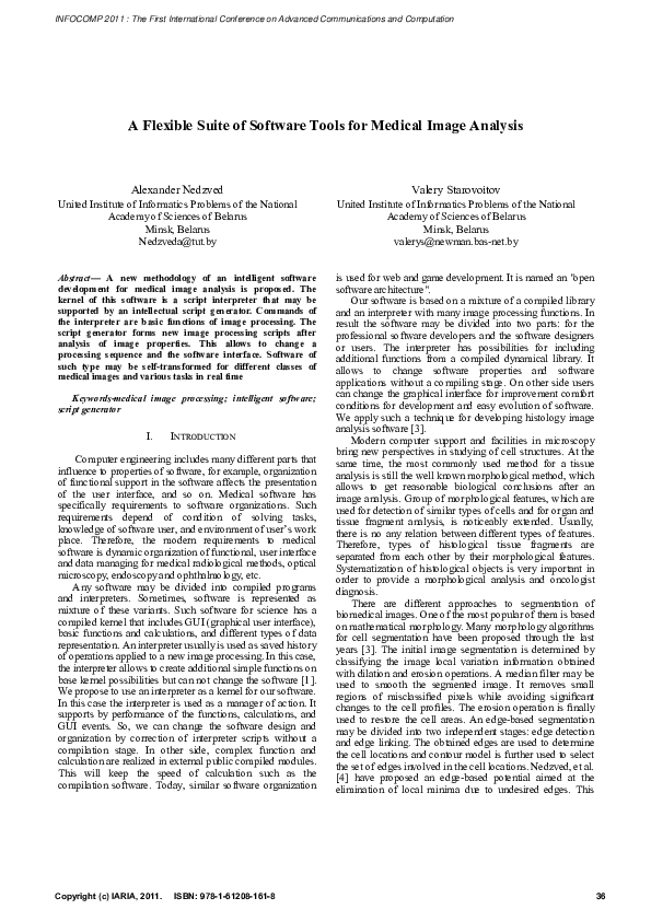 (PDF) Intelligent Tools for Medical Image Processing