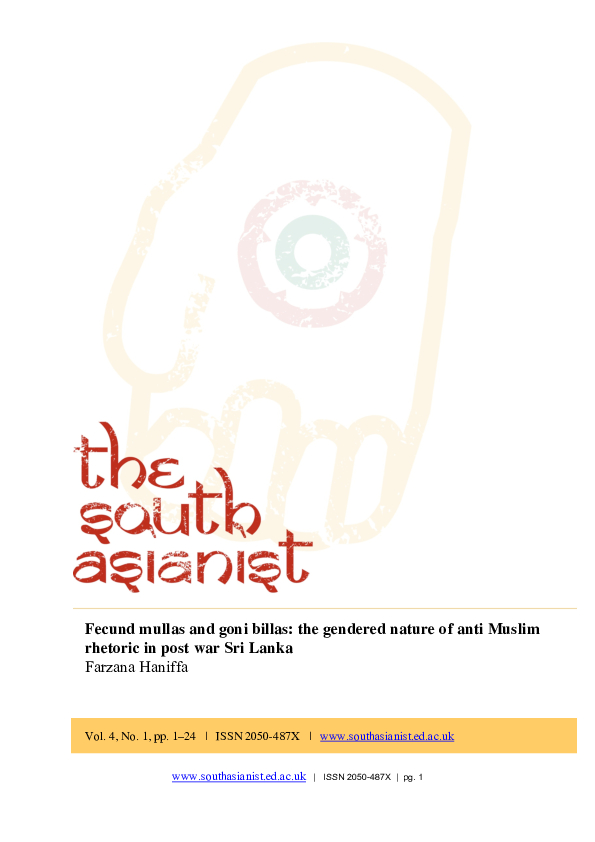 (PDF) Fecund mullas and goni billas: gendered nature of anti Muslim ...