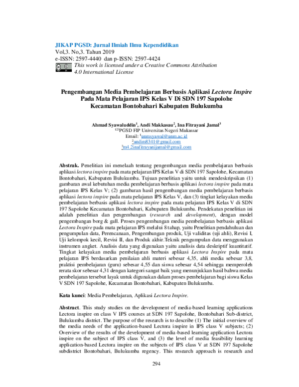 (PDF) Pengembangan Media Pembelajaran Berbasis Aplikasi Lectora Inspire Pada Mata Pelajaran IPS ...