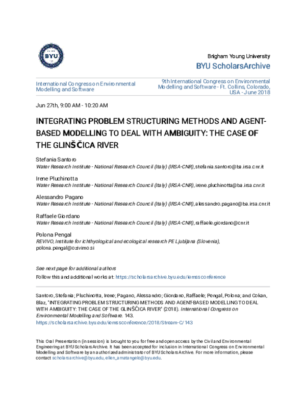 (PDF) Integrating Problem Structuring Methods and Agent-Based Modelling ...
